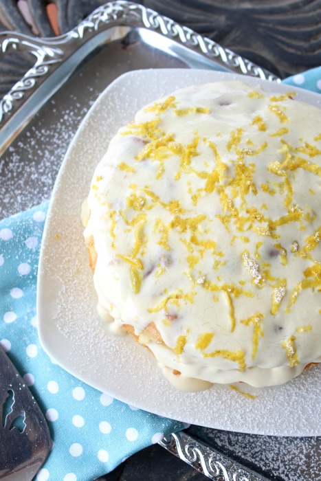 lemon drizzle silk cake with cream cheese icing - Berry Sweet Life