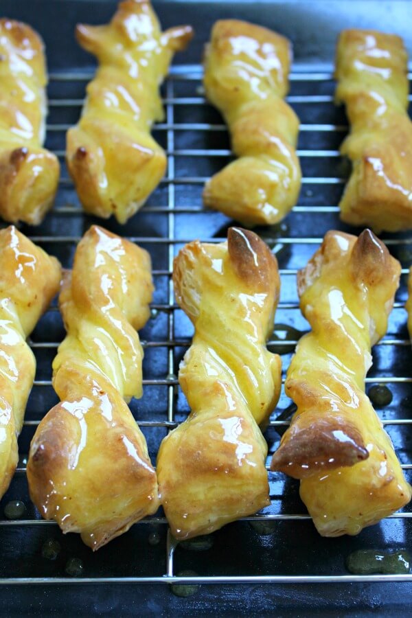 Double Glazed Spanish Puff Pastry Twists - Berry Sweet Life