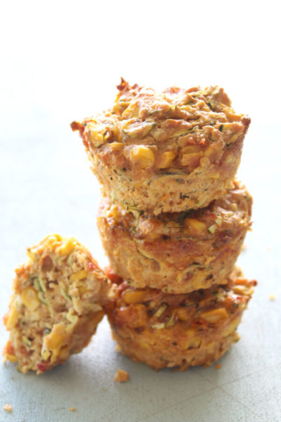 Easy Savoury Corn Zucchini Muffins - Berry Sweet Life