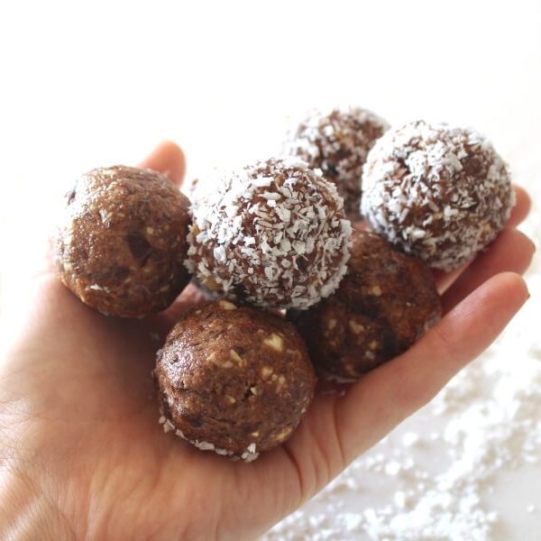 Cacao Coconut Date Bliss Balls - Berry Sweet Life