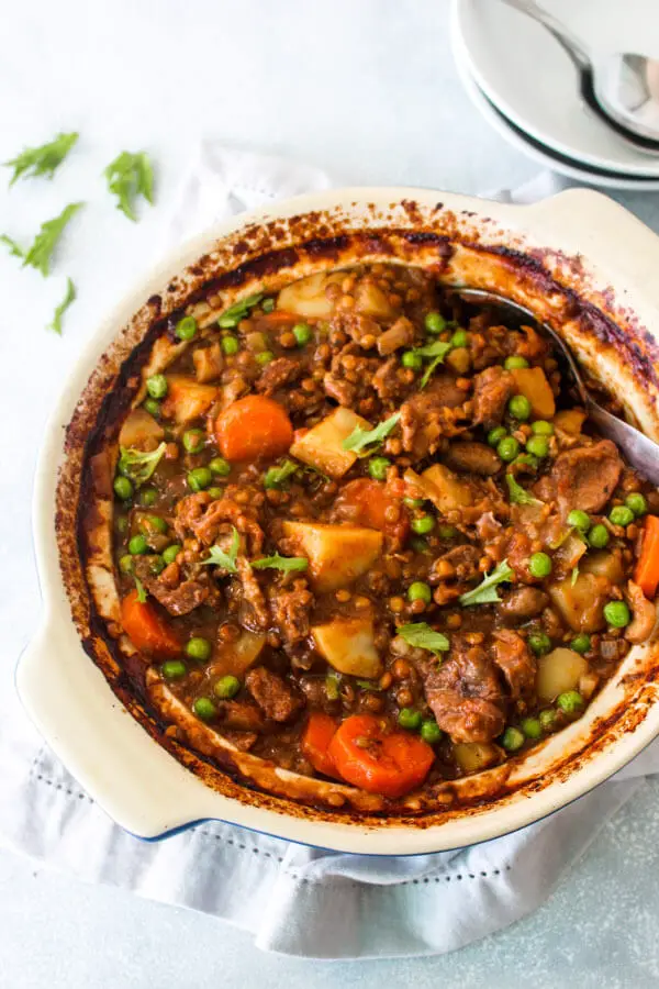 Crock Pot Beef And Lentil Stew - Berry Sweet Life